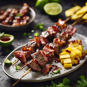 Espeto de camarão com toucinho | Mestre do Fogão