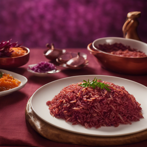 Arroz roxo com lingüiça | Mestre do Fogão