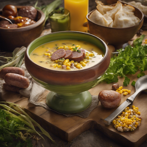 Sopa grossa de salsicha e milho | Mestre do Fogão